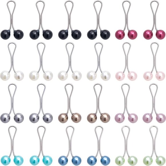 Other | Hijab Pins Clips For Women Cute Scarf Clip Hijab Pins Pearl ...